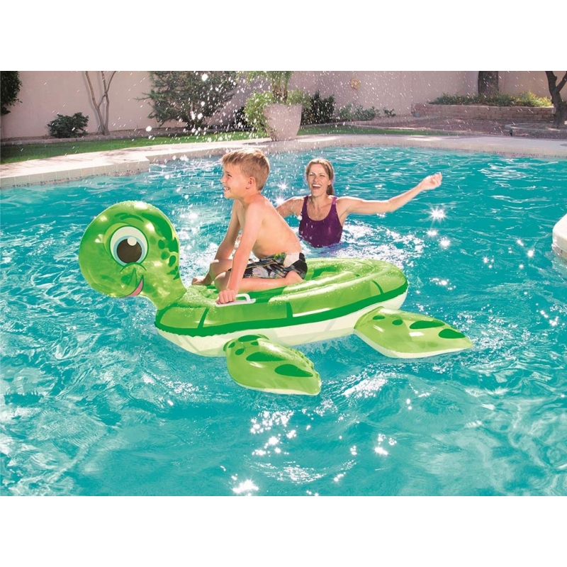 Bouée gonflable piscine Bestway chevauchable tortue 140x140cm